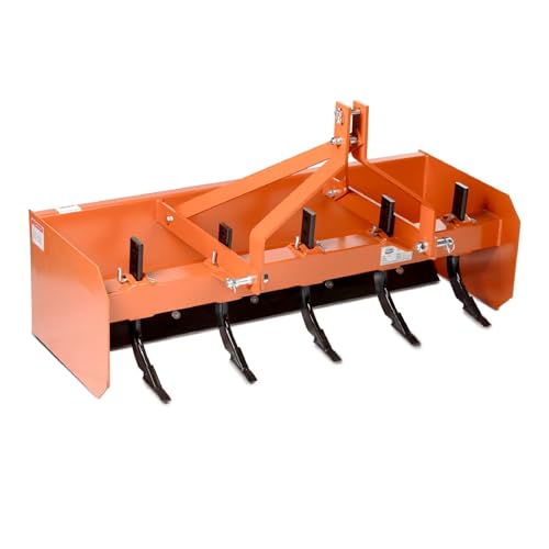 Titan Attachments 3 Point 5FT Rear Box Blade Scraper Grader, Category 0 ...
