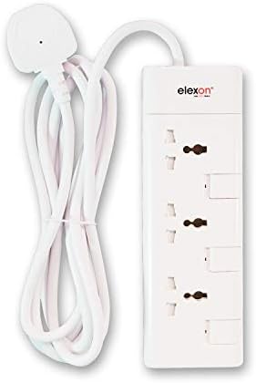 Elexon ESMA approved Universal Extension Socket with 3 Way 3 meter ...