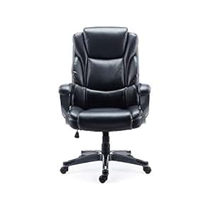 Amazon.com: Staples 2710763 Mcallum Bonded Leather Managers Chair Black ...