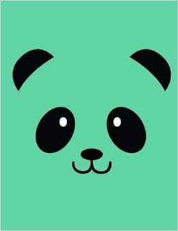 Teal Panda Notebook: Cute Kawaii Design Lined Composition Notebook ...