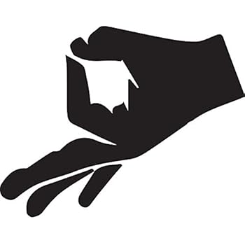 Amazon.com: USCLIFESYLE Symbol Gotcha Hand (Black) (Set of 2) Premium ...