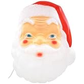 Amazon.com: Christmas Large 3 Foot Santa Face Lighted Blow Mold Holiday ...