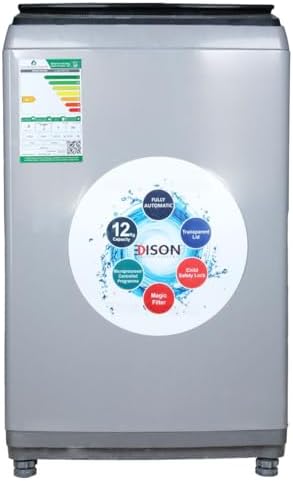 سعر Edison Edison Edison Automatic Washing Machine Top Load Silver ...