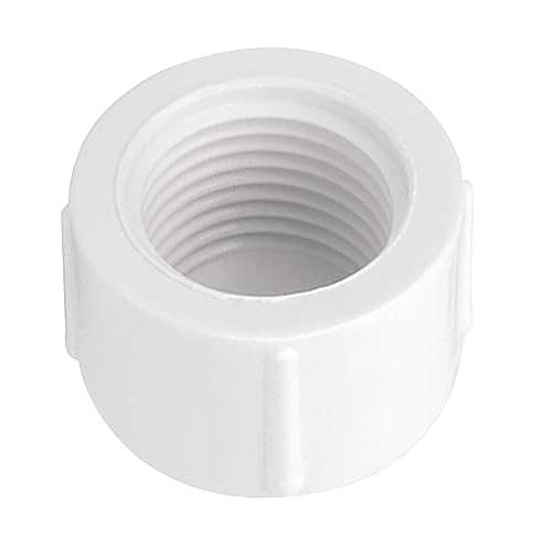 25Pack 1/2 Pvc Cap Female, Sch 40 PVC Pipe Threaded Cap, PVC Pipe ...