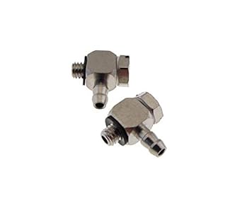 Brass Tube Fitting Straight 3mm ID to M3 Thread Right Angle - Pack of 2 ...