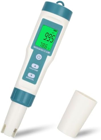 Chaoos Digital Salinity Tester, 7-in-1 PH/TDS/EC/Salt/S.G/ORP/Temp ...