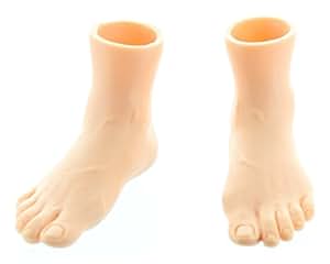 Amazon.com: Set of 2 Rubber Finger Feet Mini Puppets Left & Right: Toys ...