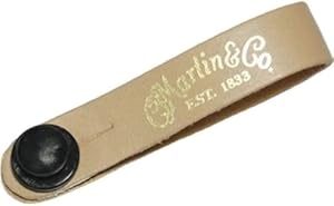 Martin Leather Guitar Strap Button Natural: Amazon.co.uk: Musical ...