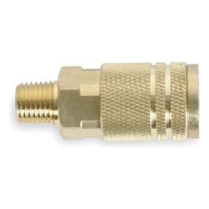 Quick Coupler, 1/4 MNPT, 1/4 Body, 300 PSI: Quick Connect To Barbed ...