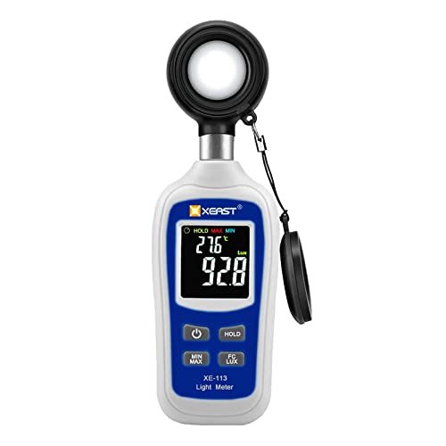 Light Meter Lux Meter Lumens XE-113 Digital Illuminance Meter 0~199,900 ...