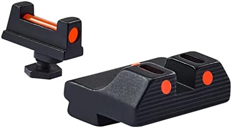PINTY Night Sight, Glow in The Dark Gun Sights, Front and Rear Fiber ...