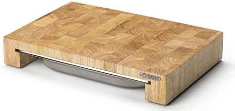 Continenta End Grain Chopping Board with Drawer Stainless Steel ...
