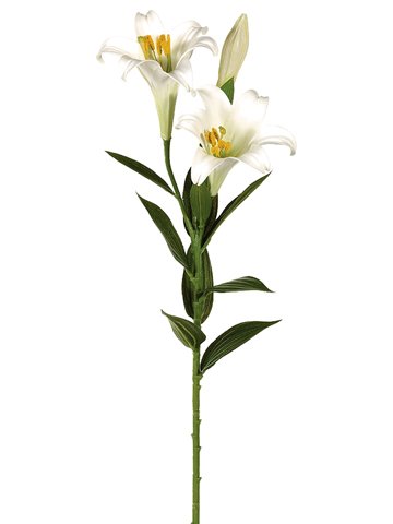 Amazon.com: 31" Silk Easter Lily Flower Spray -White (pack of 12): Home ...