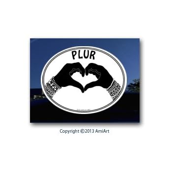 Amazon.com: PLUR Decal - PEACE-LOVE-UNITY-RESPECT - I Love Rave- EDM ...