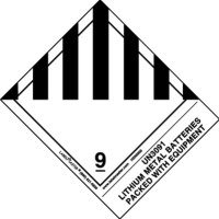 UN3091 Lithium Metal Batteries Packed with Equipment Label: Amazon.co ...