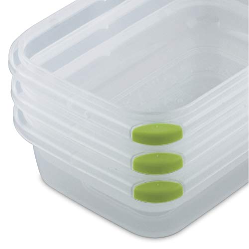 Sterilite Ultra Seal 4 5 Cup Rectangle See Through Lid And Bases With New Leaf Accents 6 Pack sterilite-ultra-seal-4-5-cup-rectangle-see-through-lid-and-bases-with-new-leaf-accents-6-pack