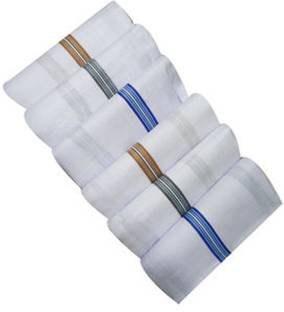 Buy Super Men's and Boy's Cotton Rumal/Handkerchief (White) - Pack of 6 ...