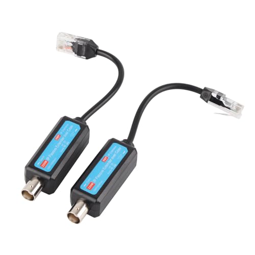 Coax Cable to Ethernet Adapter,1Pair 10/100Mbps 1CH Passive IP Network ...