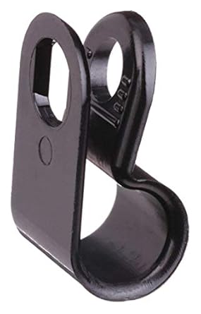 Cable Clamp, 1/4 in, Black, Pk100: Power Tool Accessories: Amazon.com ...