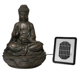 Garden & Outdoors Home & Garden Store Anya Buddha Solar Water Feature ...