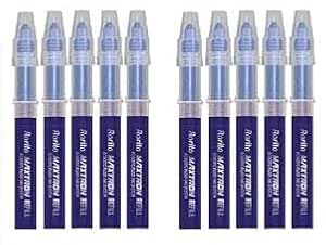Rorito Maxtron Blue Refills, Pack of 10, Waterproof Ink, Fitted in ...