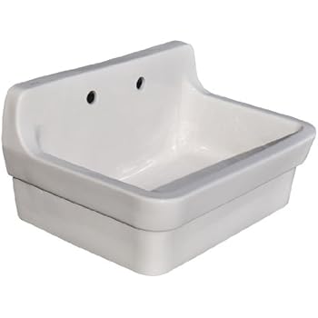 Kohler K-12784-0 Gilford Scrub-Up/Plaster Sink with Single-Hole Faucet ...