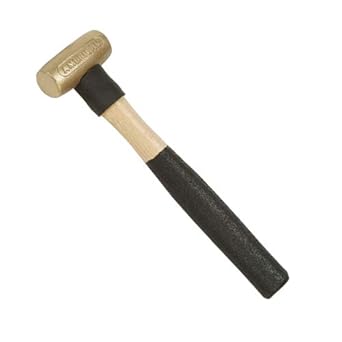 American Hammer AM1BRWG Brass Alloy Non Marring tapping Hammer, 1 lb, 2 ...