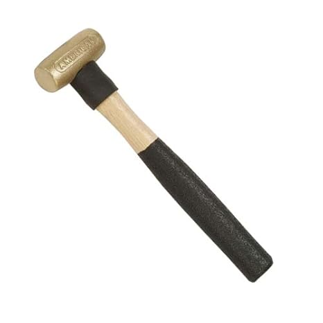American Hammer AM1BRWG Brass Alloy Non Marring tapping Hammer, 1 lb, 2 ...