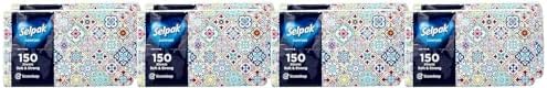 سعر Selpak Comfort Facial Tissue 150 sheets 2 ply, Pack of 8 فى ...