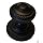Large Georgian Centre Door Knob,Handle Black Cast Iron (GX14): Amazon ...
