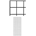 Amazon.com: SSWBasics 2 x 5 Foot Black Wire Grid Panel - 3” on Center ...