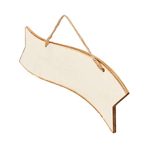 Juvale Unfinished Blank Hanging Wood Plaque Sign for Crafts (3 Pack) 11 ...