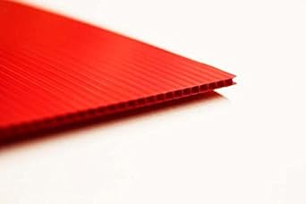 Amazon.com: RED CORRUGATED PLASTIC SHEET 24" X 36" HORIZONTAL ...