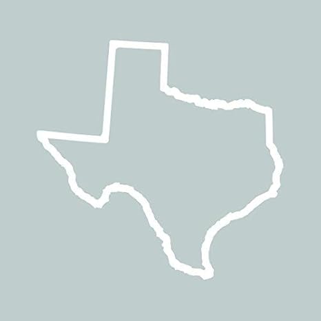 Amazon.com: Texas Outline Sticker Self Adhesive Vinyl Decal Sticker TX ...