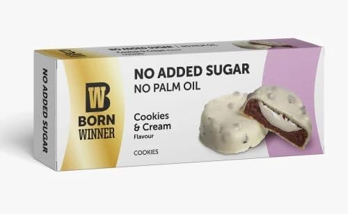 Born Winner Cookies No Added Sugar Cookies&Cream 100g price in Saudi ...