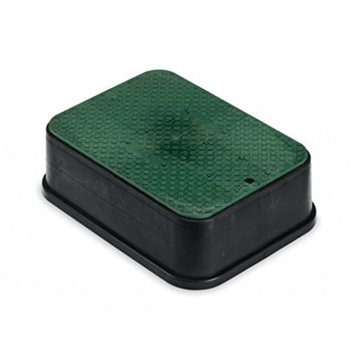 Rainbird Jumbo Valve Box with Lid, Black, 6" - irrigation supplies