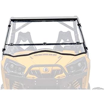 Amazon.com: Can Am Commander Full Glass Windshield and Wiper Package ...