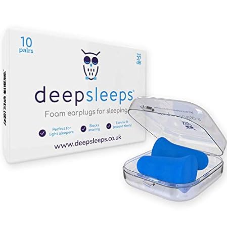 Ear Plugs for Sleeping by Deep Sleeps, 10 Pairs of Easy to Fit Slow ...