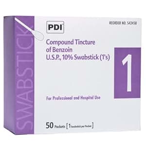 Amazon.com: Tincture Of Benzoin Compound Swabsticks 50/box: Health ...