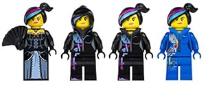 Amazon.com: LEGO Movie Wyldstyle Minifigure Collection (Set of 4 ...