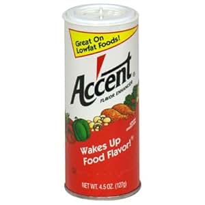 Amazon.com : Accent Flavor Enhancer Shaker (478543) 4.5 oz (Pack of 24 ...