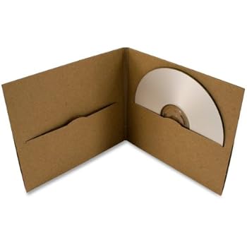 Amazon.com: 25Pcs Brown Kraft Paper CD DVD Sleeves Retro DVD Envelopes ...