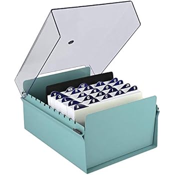 Amazon.com: Oxford Plastic Index Card Box, 5 x 8 Inches, 500 Card ...