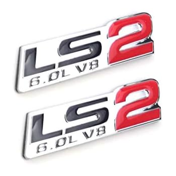 Amazon.com: LS2 emblem 6.0 v8 emblem for GM General Motors Performance ...