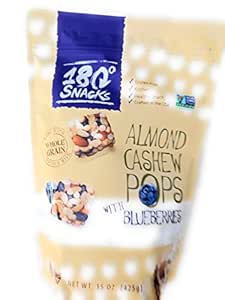 Amazon.com : 180 Degree Snacks Almond Pops With Blueberries : Grocery ...