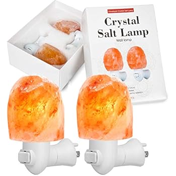 Amazon.com: Salt Lamp Night Lights,Salt Wall Lamp Plug in,Natural ...