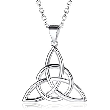 Amazon.com: DAOCHONG 925 Sterling Silver Good Luck Irish Triangle Celtic Knot Heart Vintage ...