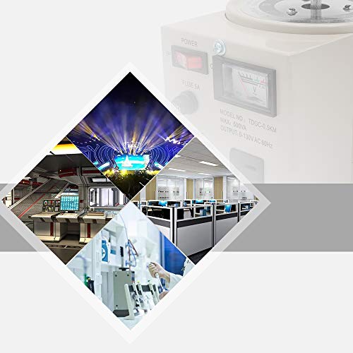 LVYUAN Variable Transformer Variable Voltage Regulator, 0-130V Output, 110V-120V Input, (500VA ...