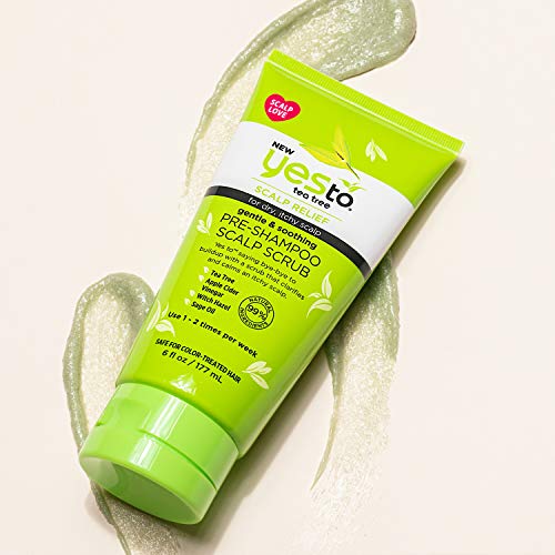 Yes To Tea Tree Pre Shampoo Scalp Scrub, 6 Fl Oz - Gently Exfoliates ...