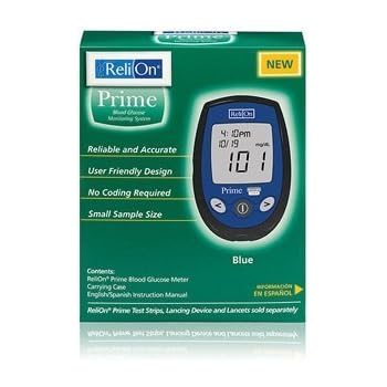 Amazon.com: ReliOn Prime Blood Glucose Monitoring System: Health ...